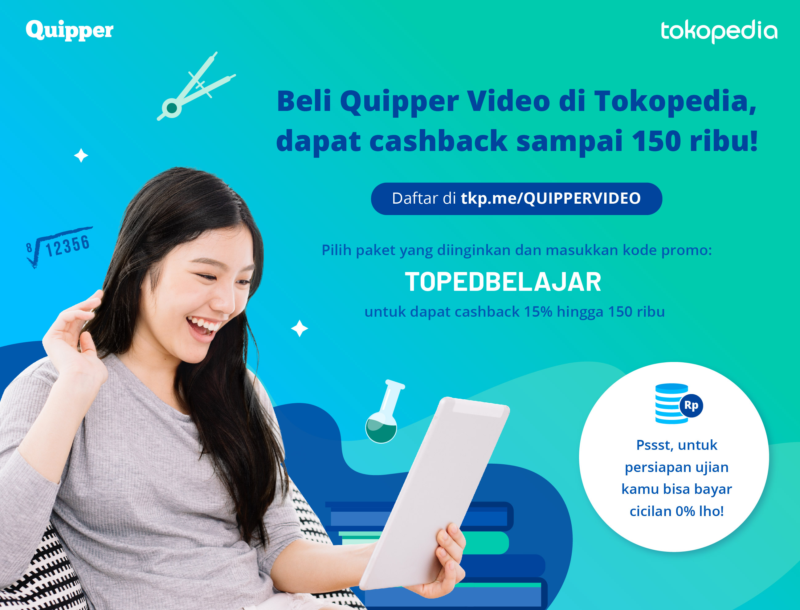 Langganan Quipper Video dapat Cashback hingga 150 ribu rupiah!