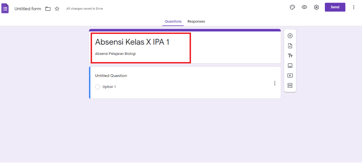 Cara Membuat Absensi di Google Form - Quipper Blog