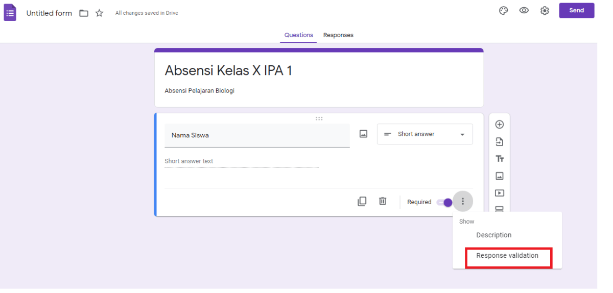 Cara Membuat Absensi di Google Form - Quipper Blog