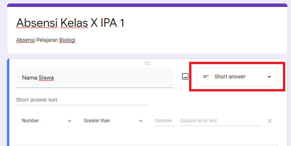 Cara Membuat Absensi di Google Form - Quipper Blog