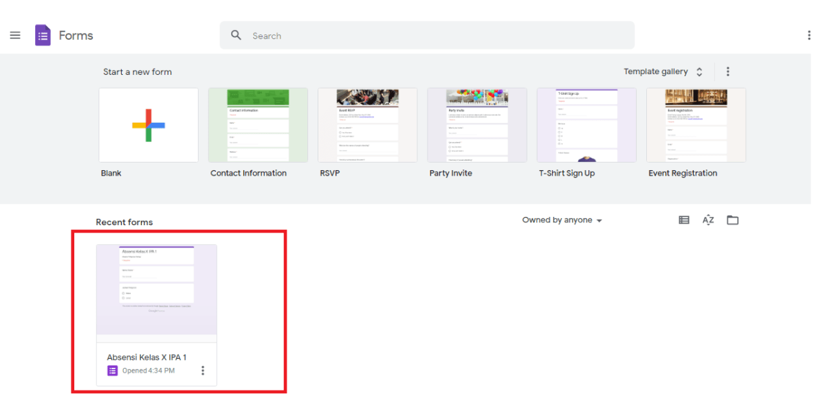 Cara Membuat Absensi di Google Form - Quipper Blog