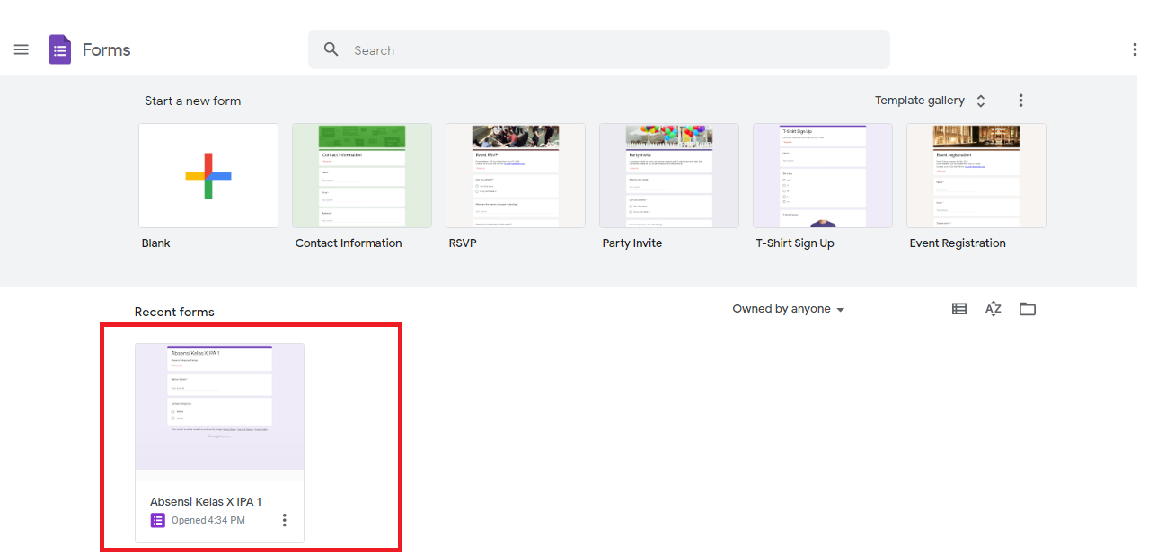 Cara Membuat Absensi di Google Form - Quipper Blog