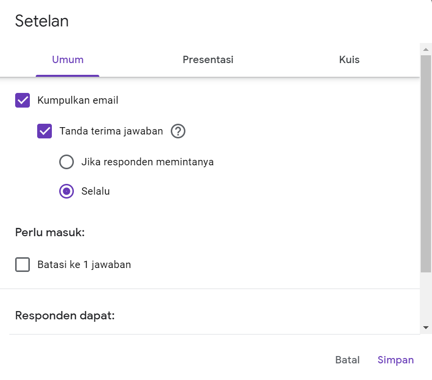 Cara Membuat Soal di Google Form - Quipper Blog
